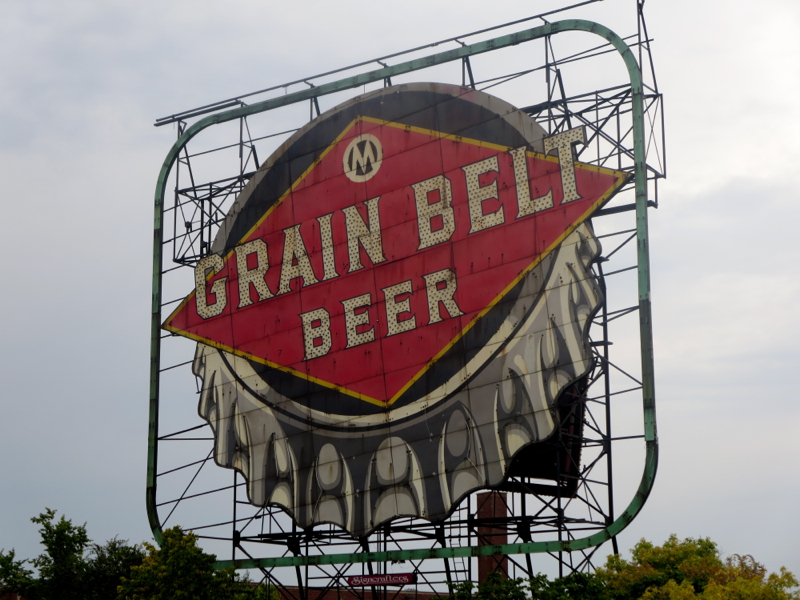 Grain Belt Beer Sign Painting, A Minnesota Landmark - BORBAY