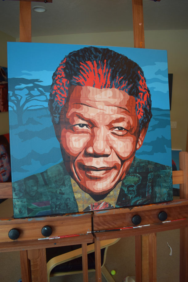 A Portrait of Nelson Mandela - BORBAY